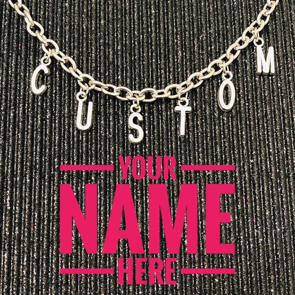 Jewelry | Custom Word Alphabet Letters Necklace Choker | Poshmark